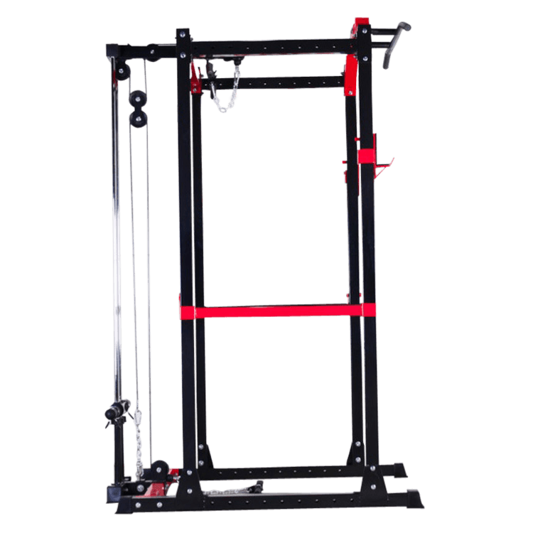 Full Power Rack with Lats Cable Machine and Options– DirectHomeGym