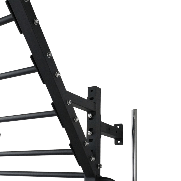 Heavy Metal Wall Mount Stall Bar with Accessories– DirectHomeGym