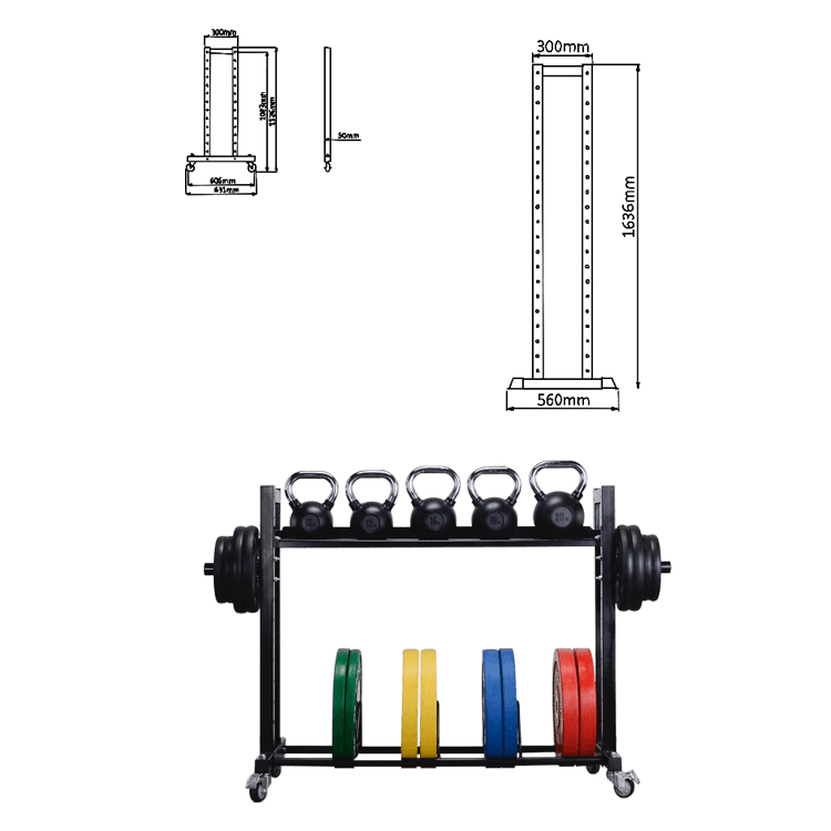 Multi Custom Storage Rack– DirectHomeGym