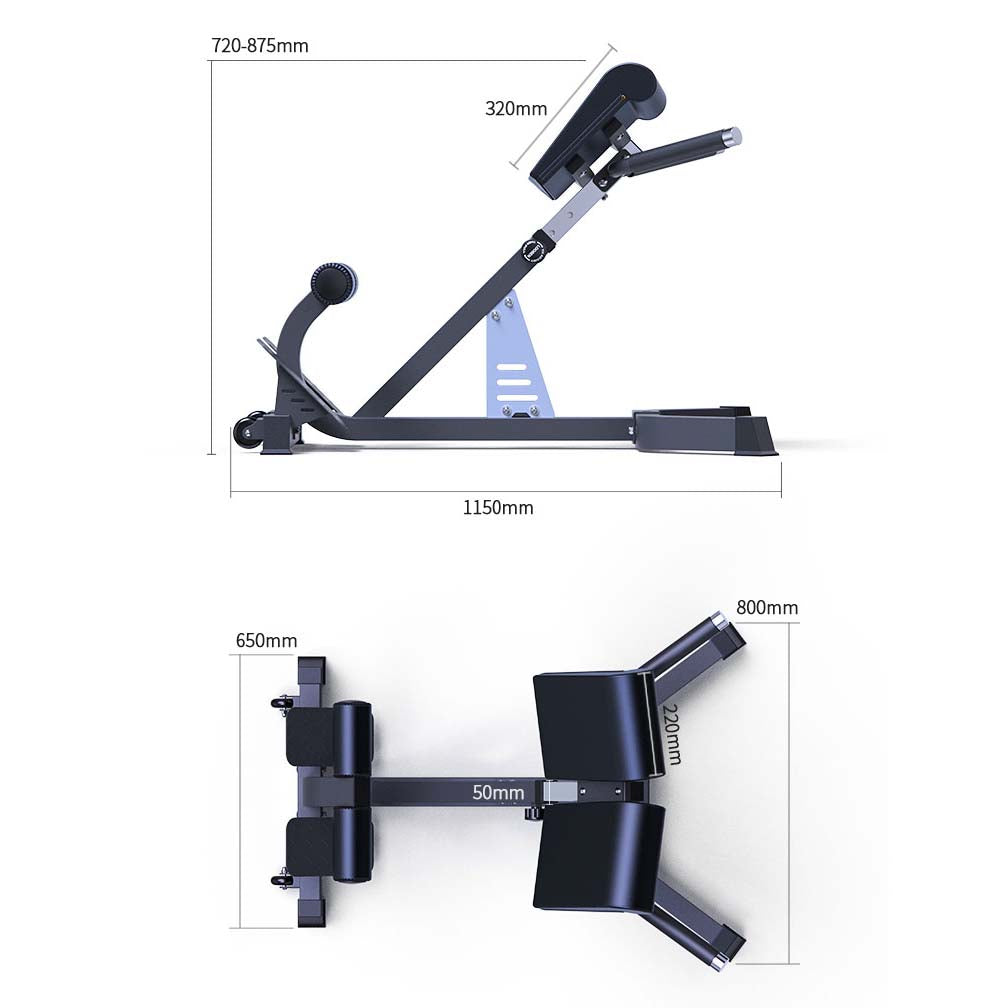 Roman 45 Degree Hyperextension Chair Bench– DirectHomeGym