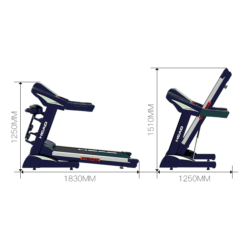 HEAD Treadmill T520 - T530– DirectHomeGym